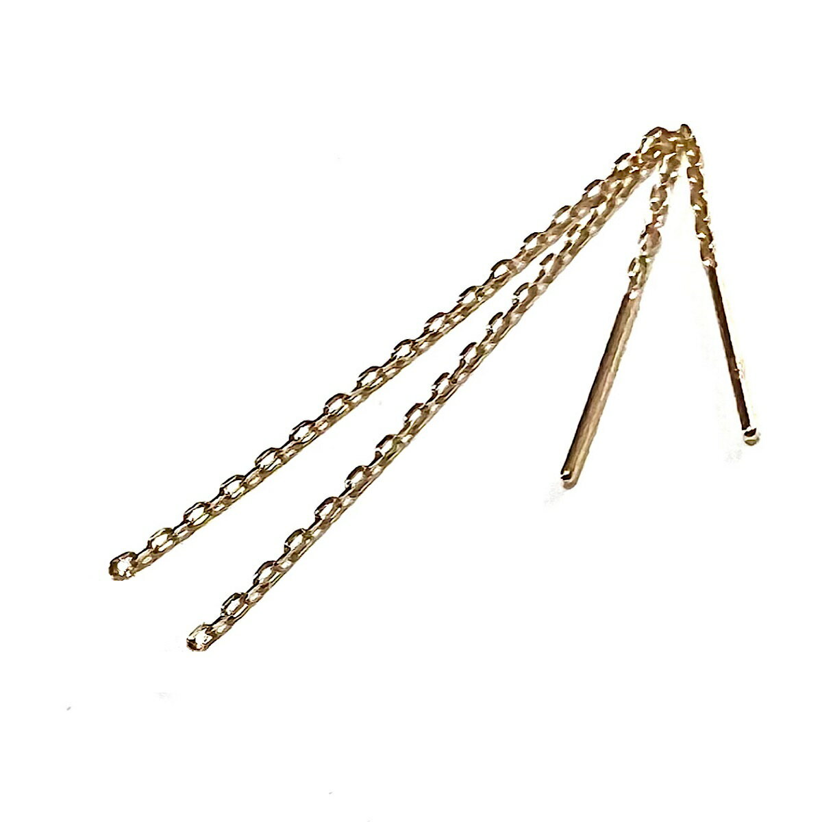 アクセスありがとうございます。 ★高品質の日本製です。 チェーンタイプは、シンプルで美しい繊細な煌めきのある、4面ダイヤカットアズキチェーンタイプなのでとても上品で綺麗です。 オシャレなオリジナルピアスを作るのに、最適なアメリカンピアス金具...