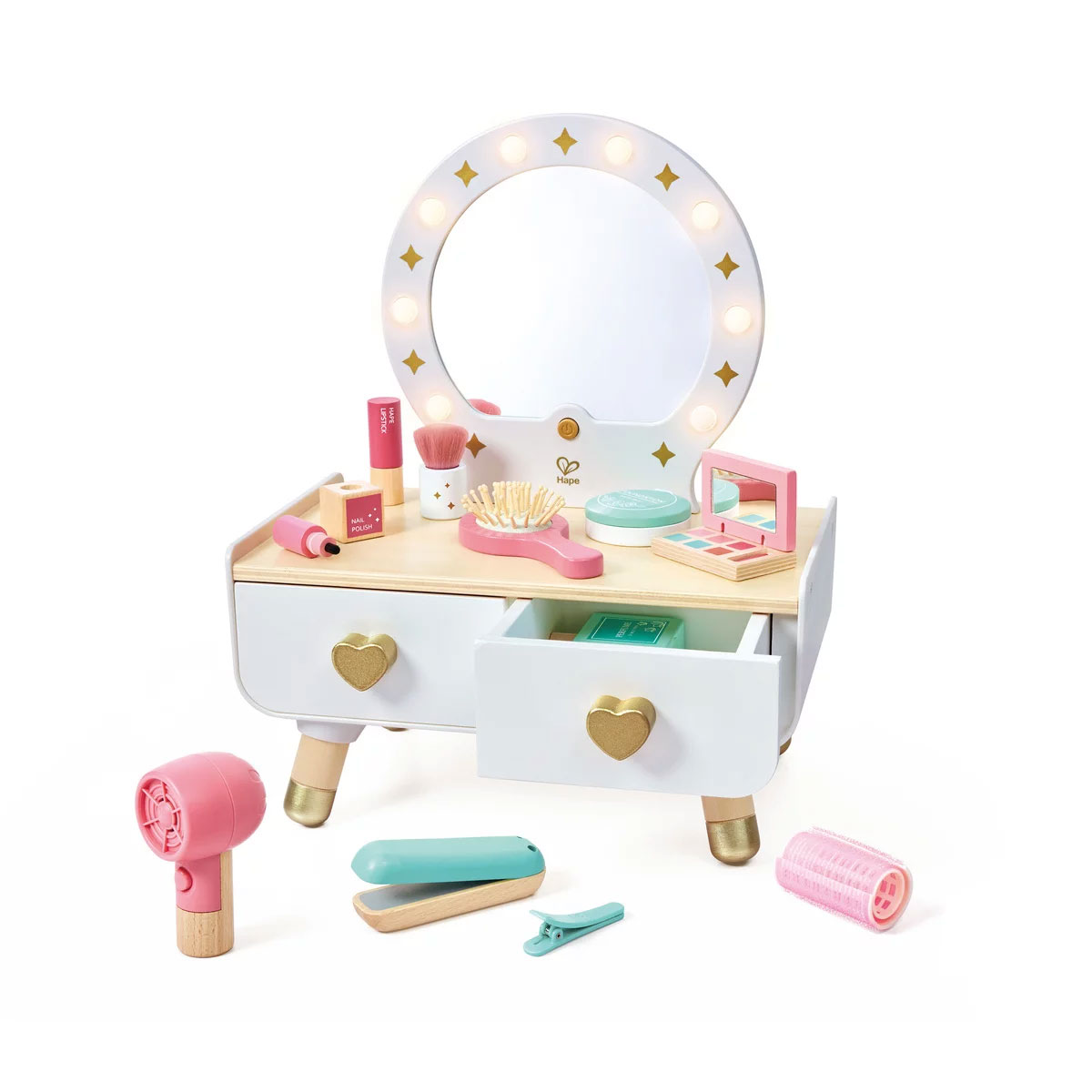 知育教育が盛んな、欧州ドイツ生まれのハペ。 ハペのおもちゃは、成長段階に応じていろいろな力を自然に身に付けることができるため、ドイツ国内の多くの幼稚園で採用されています。 幼少期の遊びは、才能や個性を育てる大切なものだから。ひとりひとりが持...