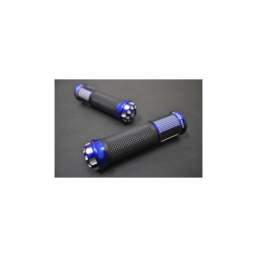 メーカー名：アルキャンハンズメーカー品番：G00058B販売備考：R側内径:φ25、L側内径:φ21、グリップ全長:137mm(非貫通バーエンドタイプ)、グリップ内長:122mmタイプ：アネックス（バーエンド一体式)色[カラー]：ブルー材質...