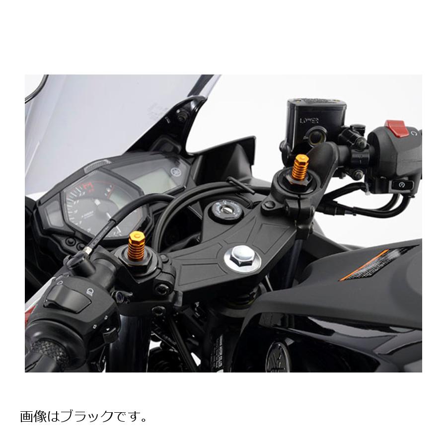 メーカー名：ベビーフェイスメーカー品番：005-Y0006SV適合情報：ヤマハ[YAMAHA] YZF-R25 15-色[カラー]：ブリロードアジャスター：ゴールド/キャップ：シルバー材質[素材]：アルミニウム◆ノーマルフォークには、スプリ...