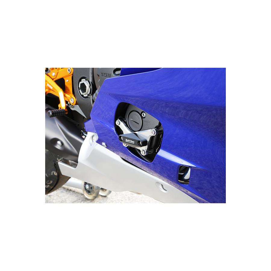 メーカー名：ベビーフェイスメーカー品番：006-SY023E適合情報：ヤマハ[YAMAHA] YZF-R6 17-◆エンジン下部のガード効果を期待出来る、エンジンスライダーです ◆スライダー本体は摩擦係数の小さいジュラコン樹脂で、転倒の衝撃...