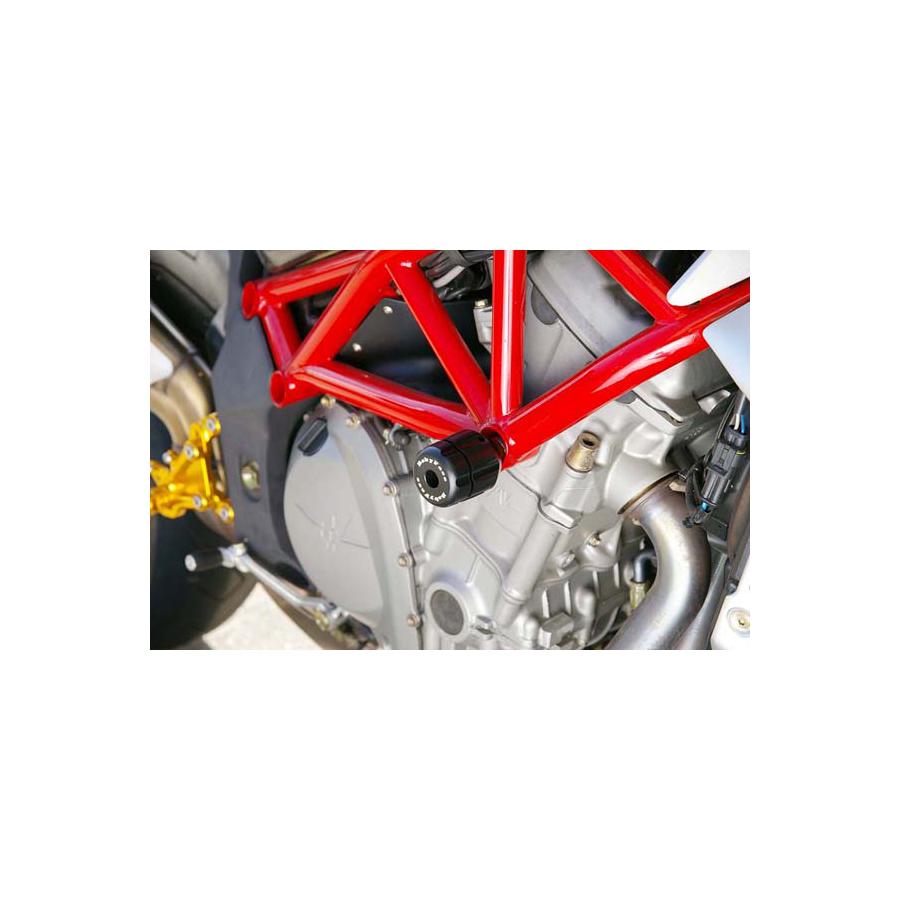 メーカー名：ベビーフェイスメーカー品番：006-SM001スライダーコーンを複合加工により意匠を凝らしたリボルバータイプを使った第一弾。販売備考：カウル加工によりF4可。パイプフレーム部のエンジンマウントボルト交換。設定色はブラックのみ。適...