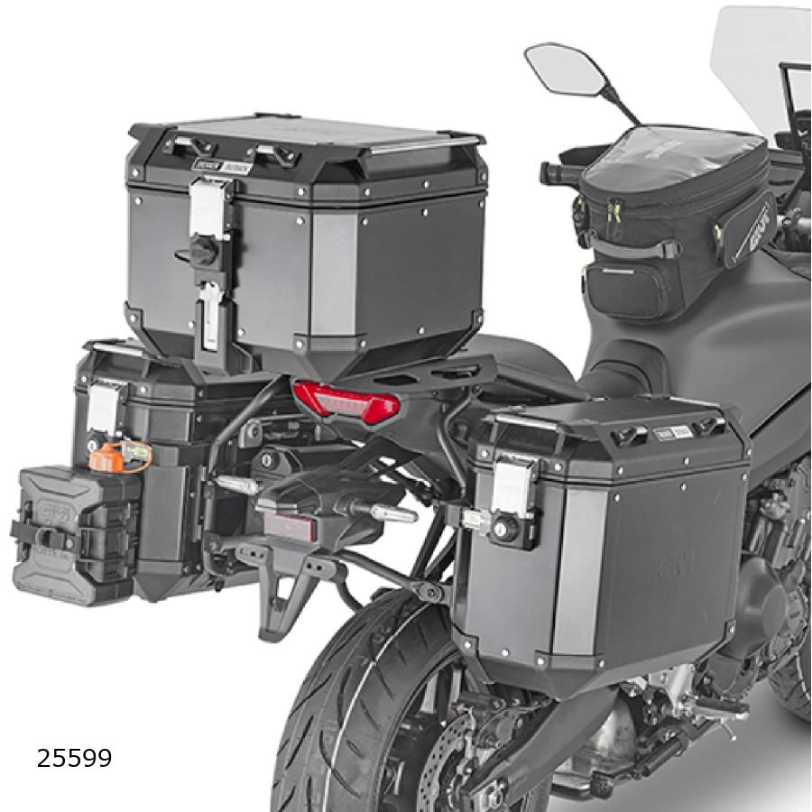 メーカー名：デイトナメーカー品番：25599販売備考：キャンセル不可商品です。適合情報：ヤマハ[YAMAHA] TRACER 9 21◆GIVIR サイドケースを取り付けるためのフィッティングです◆OBKN48/47専用◆単独装着可能です