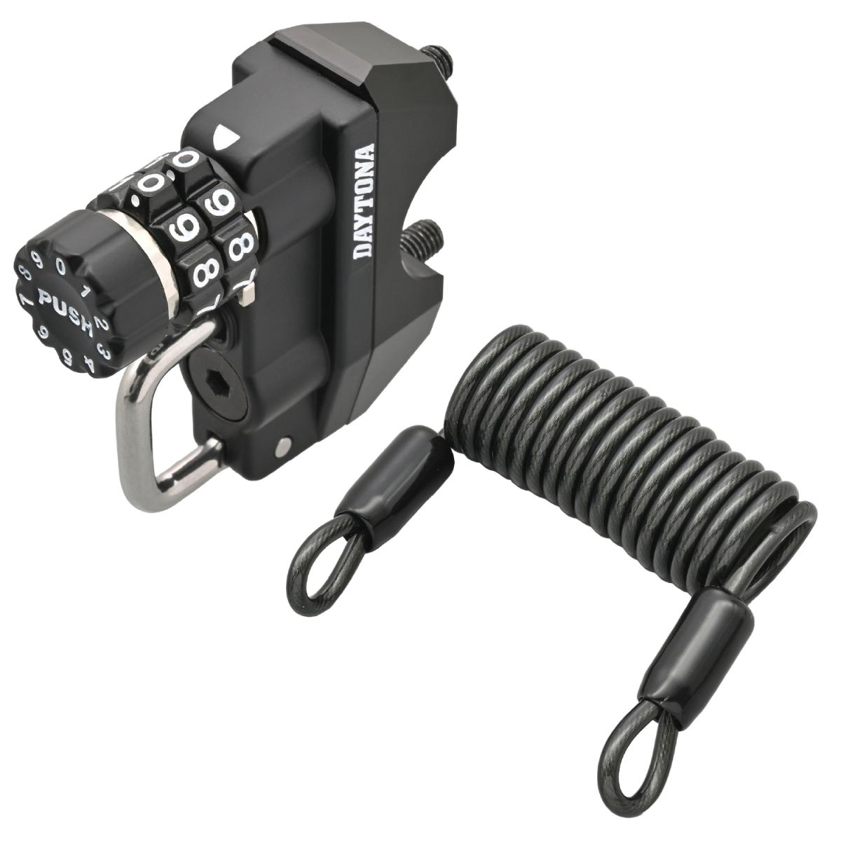 メーカー名：デイトナメーカー品番：49672デイトナ(Daytona) バイク用 ヘルメットロック マスターシリンダー用(32mmピッチ) ヘルメットホルダー ダイヤルタイプ 49672販売備考：キャンセル不可商品です。