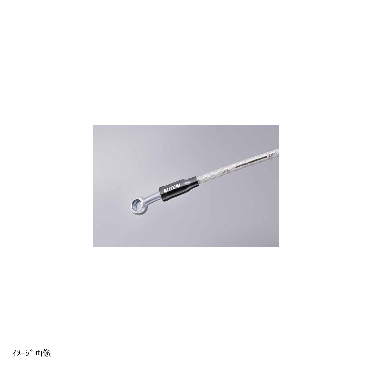 メーカー名：デイトナメーカー品番：60593販売備考：タイプD：　バンジョー21&deg;/バンジョーストレート(90&deg;ヒネリ）サイズ　750mmタイプ　タイプD:90°ヒネリ説明高品質ステンレスメッシュホース！サーキットの走行にも...