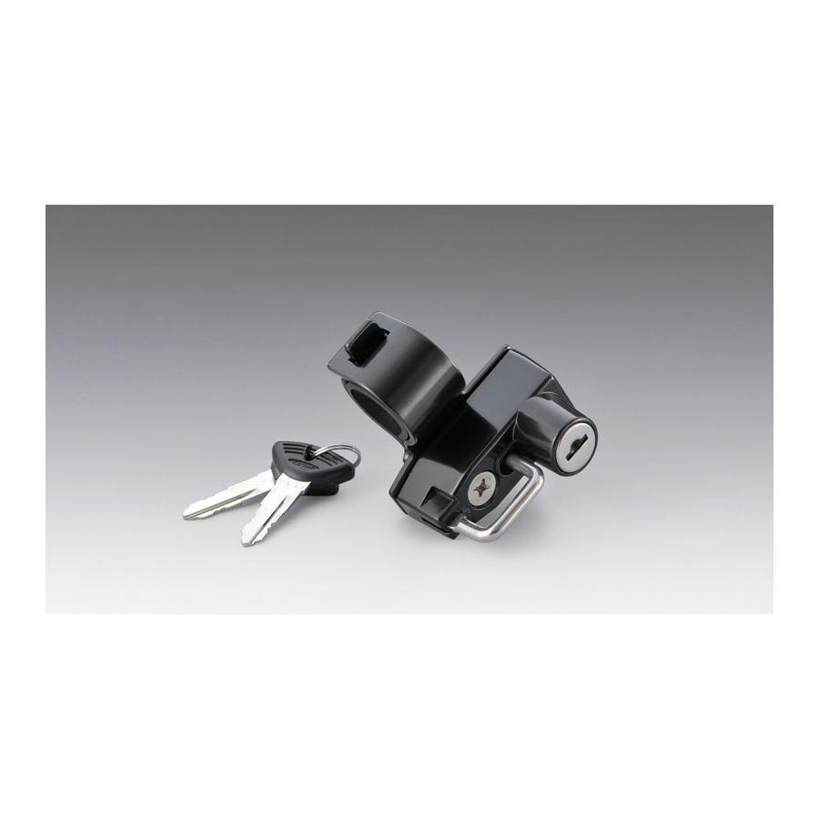 メーカー名：キジマメーカー品番：BM-05012◆外出先等で重宝するヘルメットロックです◆ショッピングや観光中にヘルメットをロックする事で、身軽に行動する事が可能になります◆適合：G310R/GS 17Y-◆装着箇所：左側フレームへクランプ...