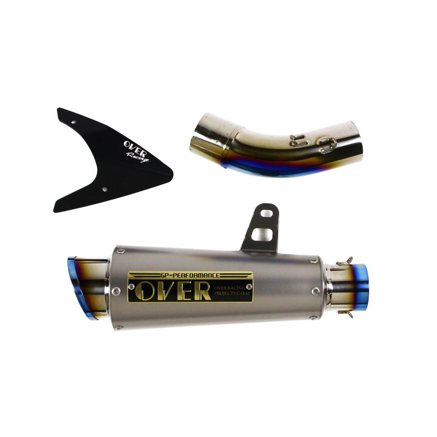 メーカー名：オーヴァーレーシングメーカー品番：17-35-01適合情報：ヤマハ[YAMAHA] YZF-R25 材質[素材]：テールパイプ：チタン サイレンサー：チタンサイズ：テールパイプ：φ50.8 サイレンサー：230mm重量[キログラ...