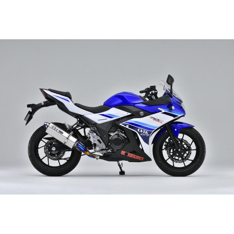 メーカー名：オーヴァーレーシングメーカー品番：17-57-01適合情報：スズキ[SUZUKI] GSX250R 17材質[素材]：テールパイプ：チタン　サイレンサー：チタンサイズ：テールパイプ：Φ50.8-60.5　サイレンサー：TT-F-...