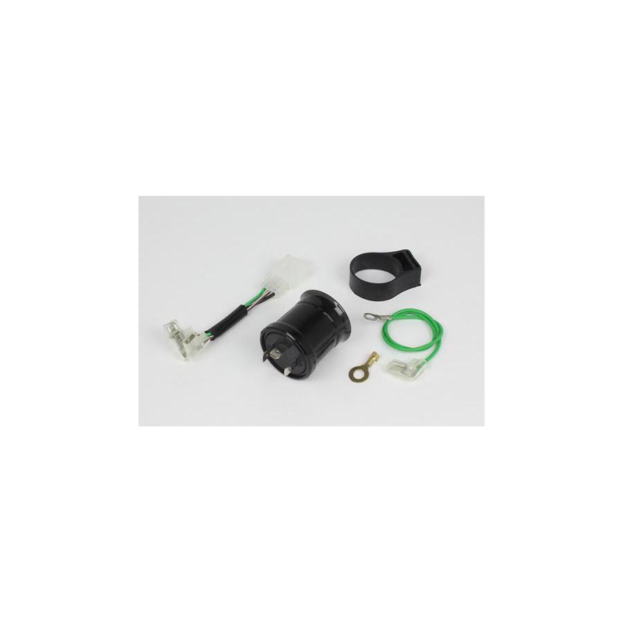 メーカー名：スペシャルパーツタケガワメーカー品番：05-08-0433販売備考：DC12V 2W〜80W/丸型◆ウインカーのLED化に伴う、無点滅やハイフラッシャーを正常な点滅回数で動作出来る“ワイドレンジフラッシャーリレー(3極・作動音有...