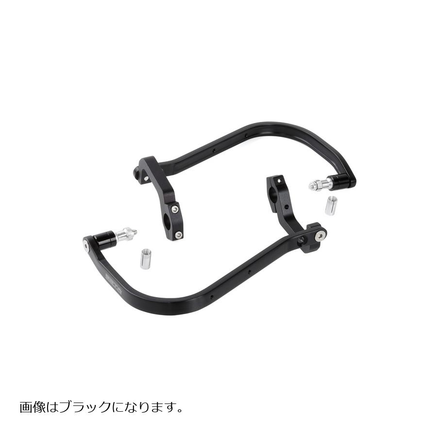 メーカー名：ジータメーカー品番：ZE72-6003◆アドベンチャーツアラーやハンドル全長が短く曲げ角度が大きいハンドルバーにあわせてつくられた高剛性アルミ合金製ハンドガード ◆ガード本体の全長を短く設計することで、カウル/スクリーンやメータ...