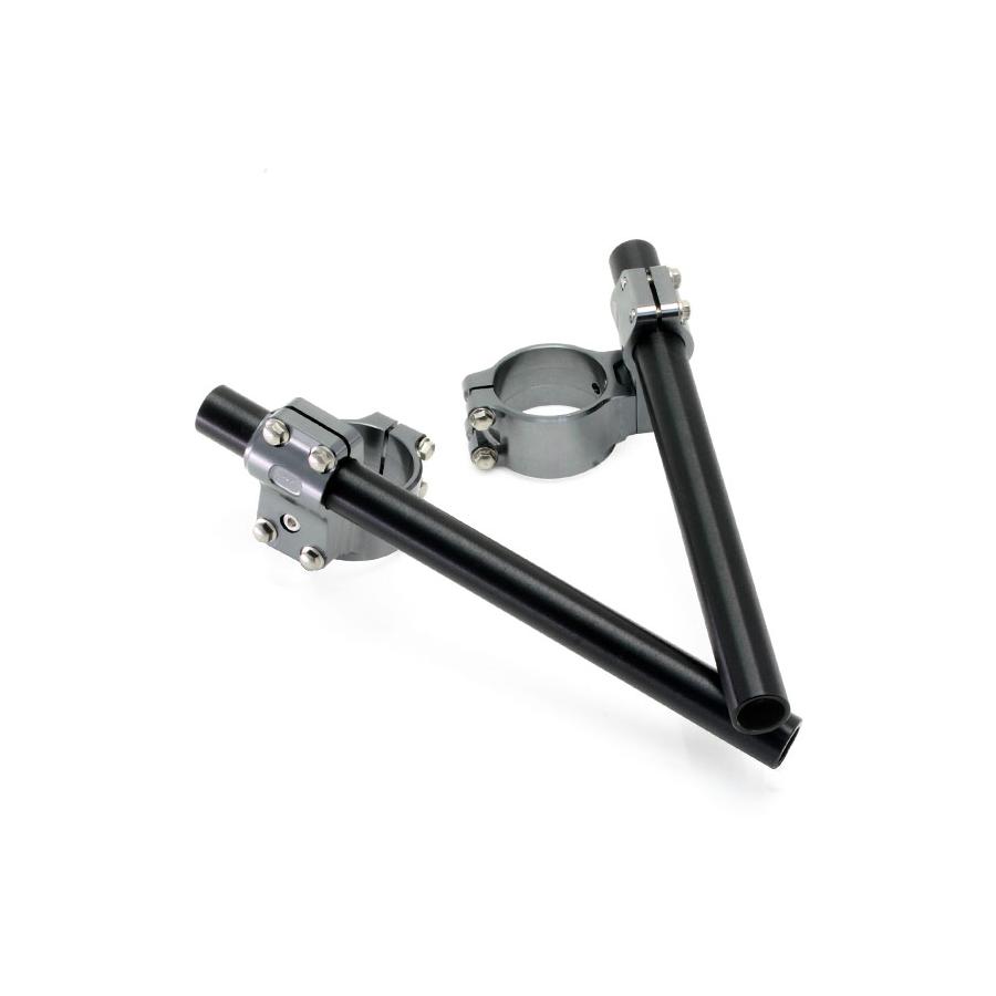 メーカー名：ジータメーカー品番：ZS03-1501販売備考：ハイ(45mm)　チタンカラー 垂角が5度・10度の2段階調整可能です。色[カラー]：クランプ部：チタンカラー　　ハンドルバー：ブラック材質[素材]：アルミ合金（A6061-T6）...