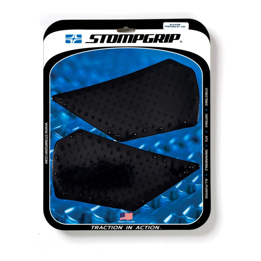 メーカー名：ストンプグリップメーカー品番：55-10-0102B販売備考：全て黒いパッドで構成された製品には従来通り品番末にBを表記します。 装着箇所を洗浄し汚れや油分を落としてください(ケミカルでなく中性洗剤をご使用ください)。適合情報：...