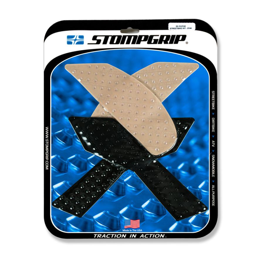メーカー名：ストンプグリップメーカー品番：55-10-0144H販売備考：ハイブリッド、透明と黒の片面複数枚構成された製品には品番末にHを追加表記します。 装着箇所を洗浄し汚れや油分を落としてください(ケミカルでなく中性洗剤をご使用ください...