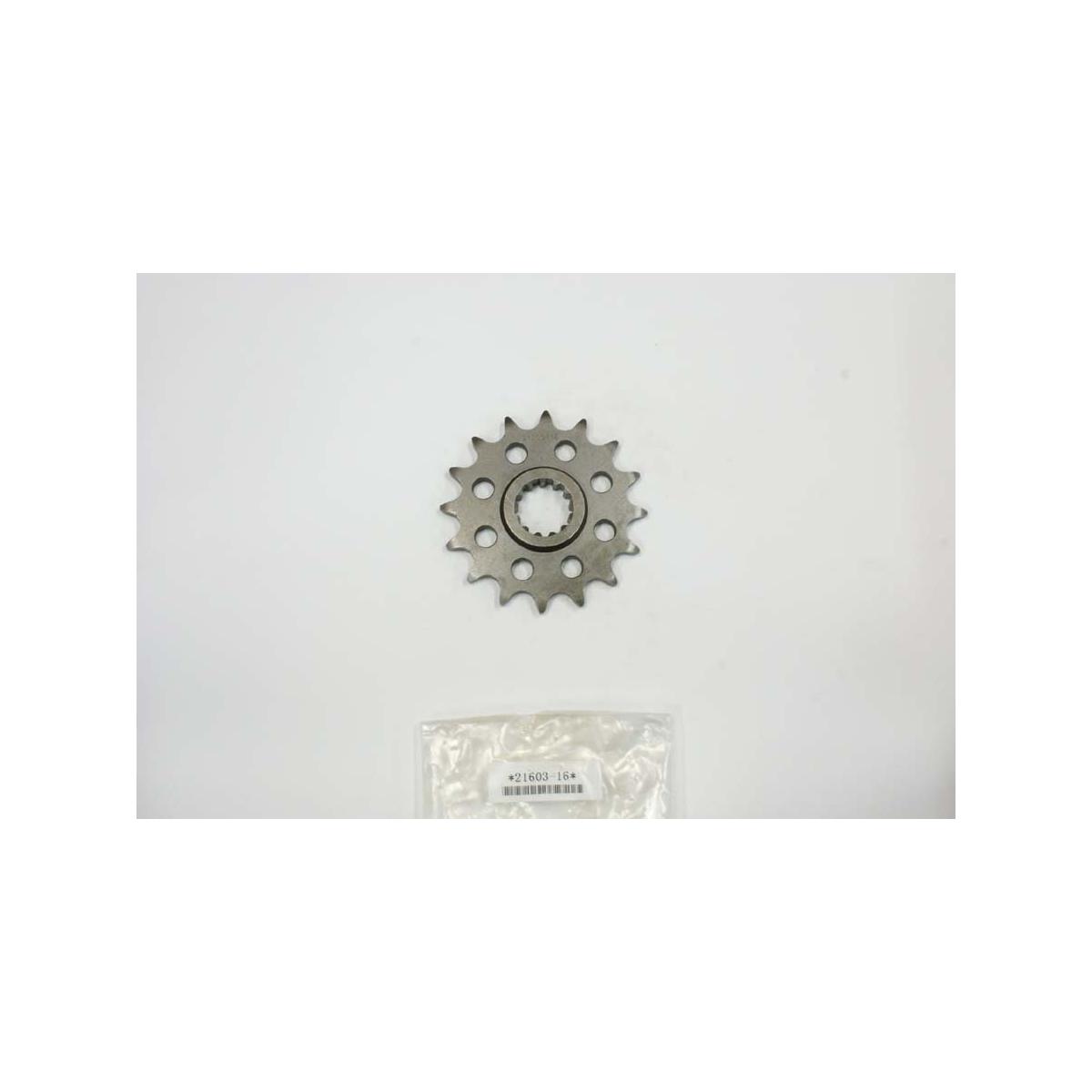 メーカー名：アファムメーカー品番：21603-16適合情報：ヤマハ[YAMAHA] YZF-R6 520CON 99-05歯数[丁数]：16チェーンサイズ：520材質[素材]：スチール