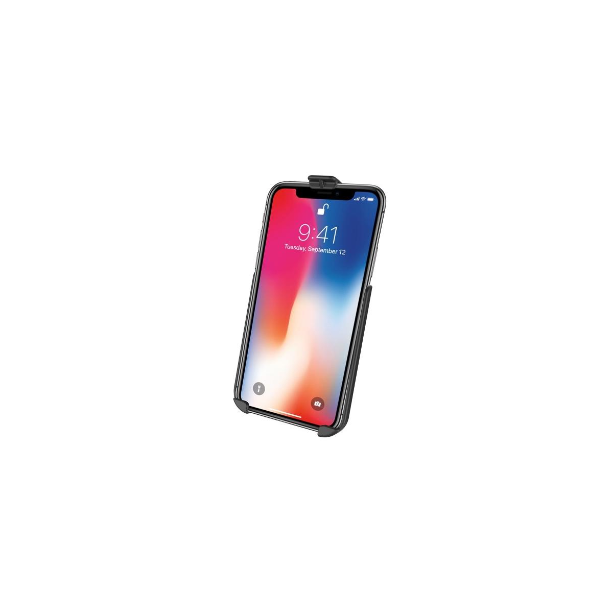 メーカー名：ラムマウントメーカー品番：RAM-HOL-AP26Uカタログ品番：P098-6600iPhoneXR専用スマホホルダー。色[カラー]：ブラックサイズ：ボール別重量[グラム]：73材質[素材]：高強度複合材(High streng...