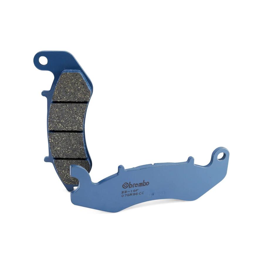 メーカー名：ブレンボ セリエオロメーカー品番：07GR96CCオーガニックコンパウンドを進化させより高いカーボン含有量を特徴とするブレーキパッド「CC（カーボンセラミック）」。低温から高温、ウエットやドライの路面などに左右されにくく、高いコ...