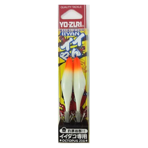 パールオレンジヘッド/60mm/E1327-POH・Color:パールオレンジヘッドSize:60mm・パッケージ個数:1・ヨーヅリ [HP]イイヤン TY1 60mm E1327 (タコ掛け タコエギ)≪ヨーヅリ タコ掛け タコエギ≫.