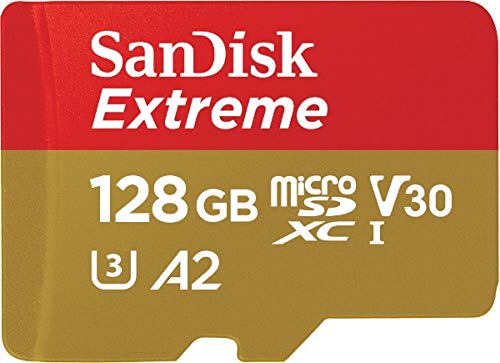SanDisk Extreme microSDXC UHS-I 128 GB; SDSQXA0-128G-JN3MD; Capture store and share a large amount of 4K UHD than ever b...