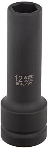 インパクトレンチ・ブラック 対辺寸法(mm):12 BP4L12TP・・Size:対辺寸法(mm):12・対辺寸法(mm):12・差込角(mm):12.7・全長(mm):75・ピン・リング付説明 ●狭い箇所にも使用しやすいディープ薄肉タイプ...