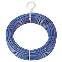100m-/Φ3(5)mm/CWP3S100・Size:Φ3(5)mmStyle:100m・パッケージ個数:1・ロープ径(mm):3(5)・長さ(m):100・使用荷重(kg):80・被覆外径(mm):5.0・炭素鋼説明 メッキ付ワイヤロー...
