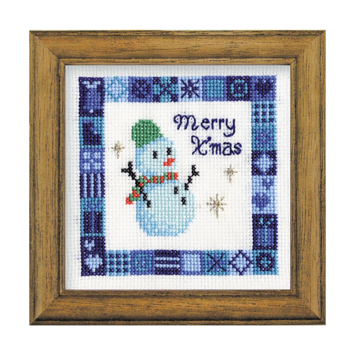 オフホワイト/-/-・セット内容：25番刺繍糸、シャイニーリフレクター、刺繍布(オリムパスNo.3800布アイーダ)、刺繍針、額、図案付説明書・用意するもの：縫い糸、縫い針、はさみ・出来上がりサイズ：額外径約縦14cm×横14cm、額内径約...