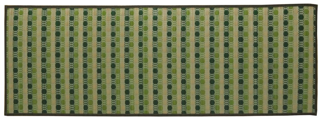 グリーン/約43×120cm/4956642543947・Size:約43×120cmColor:グリーン・パッケージ個数:1・サイズ:約43×120cm・素材:表地=い草(九州産)紋織 裏地=ウレタンフォーム6mm ヘリ=綿85% 麻15...