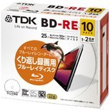 パッケージ個数:1BEV25PWA10B-BC_H | TDK 録画用BD-RE 1-2倍速対応 25GB 10枚 プリンタブル