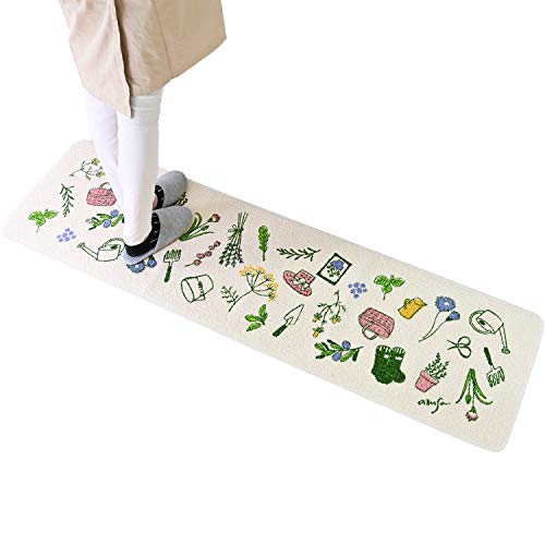 カントリーグリーン/約45cm×180cm/4548622736236・パッケージ個数:1・サイズ:約45cm×180cm(マットの高さ 約4mm)・素材:綿・ポリエステル・アクリル・レーヨン・その他・裏面すべり止め加工・生産国:日本・「カ...