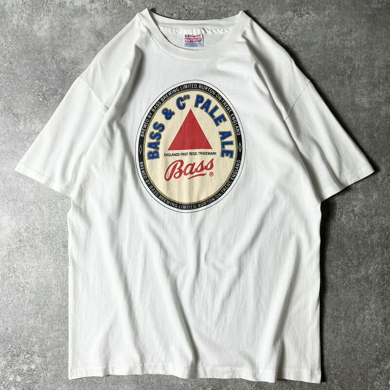 No... f060630-04 age... 1990年代 brand... ─ color... ホワイト material... 100% COTTON size... L ─ description ─ 90年代のBass Brew...