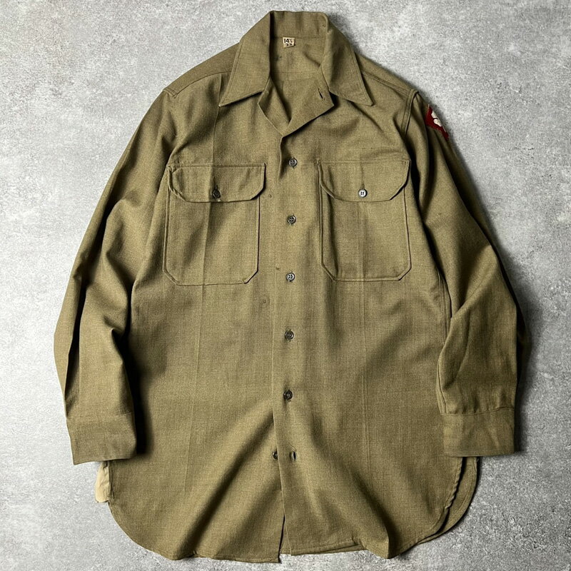 No... f070326-05 age... 1940年代 brand... ─ color... オリーブドラブ material... ウール size... 15 1/2 ─ description ─ 40年代のU.S.ARMY ...