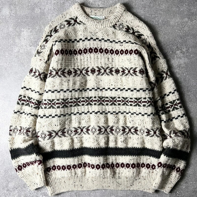 No... f080104-05age... ─brand... aran craftscolor... ナチュラル×マルチカラーmaterial... 100% WOOLsize... L─ description ─aran craft...