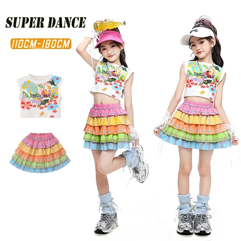 ダンス衣装 セットアップ 花柄 女の子 ケーキスカート タンクトップ ダンス発表会 ダンス衣装 韓国 ヒップホップ ジャズ 子供服 キッズ ダンス キッズダンス衣装 ヒップホップ ストリーメーカー希望小売価格はメーカーカタログに基づいて掲載...