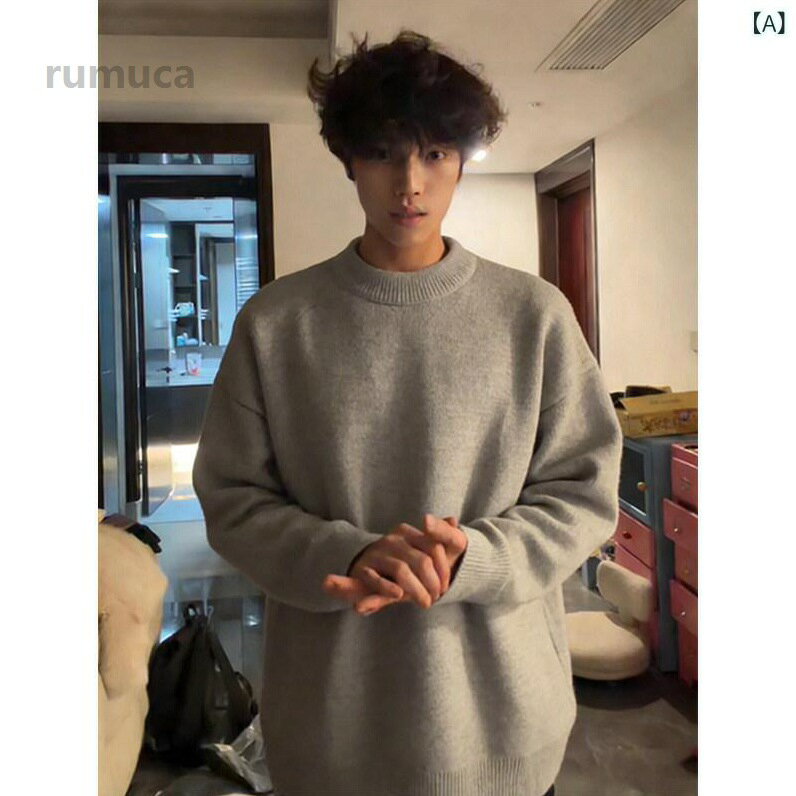 ファッション 春夏 秋冬 かっこいい オシャレ モテ 男性用 紳士服 服 韓国 シンプル 大人 グレー クルー ネック セー 予約販売5-10営業日での発送メーカー希望小売価格はメーカーカタログに基づいて掲載しています