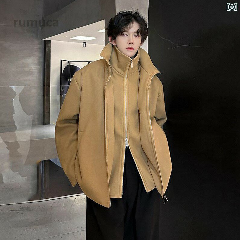 ファッション 春夏 秋冬 かっこいい オシャレ モテ 男性用 紳士服 服 韓国 シンプル 大人 ショート フェイク ツーピー 予約販売5-10営業日での発送メーカー希望小売価格はメーカーカタログに基づいて掲載しています