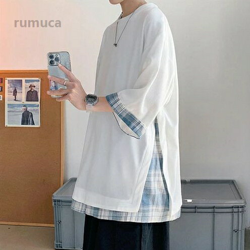 ビッ ファッション Tシャツ 高校生 韓国 ゆったり u首 吸汗速乾 大きい カジュアル シンプル 無地 重ね着 ブランド メンズ 半袖 重ね着風 tシャツ 半袖 メンズ Tシャツは年代・性別問わず多くのメーカー希望小売価格はメーカーカタロ...
