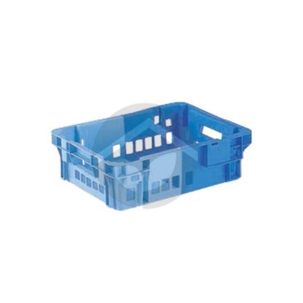 外寸：415×315×122mm 内寸：373×273×110mm 有効内寸：360×260×100mm 圧縮荷重：12.94kN(1320kgf) 材質：PP 内容量：10.7L 底面形状：格子リブ水抜き孔有 ネスティングの高さ：62.5...