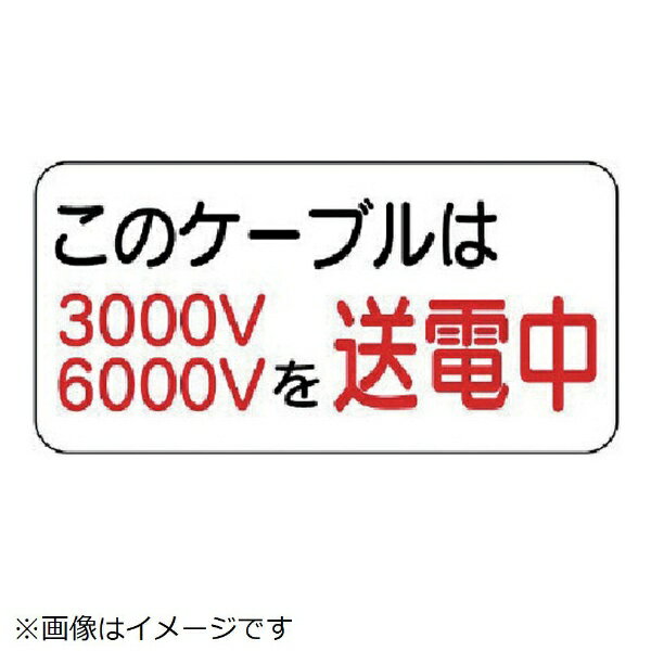 ■電気工事に伴う注意喚起用標識です。 ■摘要：穴4スミ ■寸法(mm)：150×300×1厚 ■内容：このケーブルは3000V/6000Vを送電中 ■エコユニボード