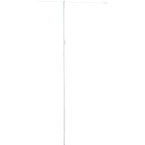 ■桃太郎旗専用のポールです。 ■色：ホワイト ■長さ(m)：1.61-3.0 ■寸法(mm)：下部/22Ф・上部/19Ф ■ポール2段伸縮式(1.61-3m) ■スチール（樹脂被覆）