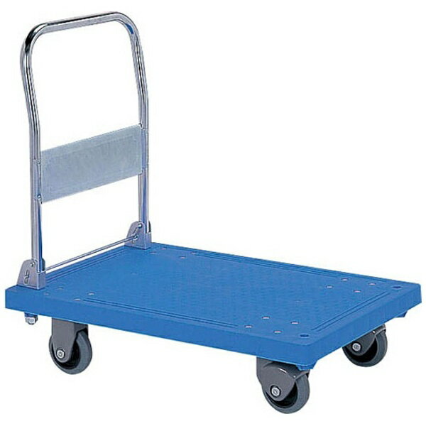 ■車輪：グレーラバー製φ100×2 自在、φ100×2 固定積載荷重：150kg ■本体：ポリプロピレン、ハンドル：スチールクロームメッキ 仕様 ■型式：SS ■幅×奥行×高さ（mm）：711×458×855 ■質量（kg）： 9.5