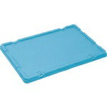 【仕様】色：ブルー、外形寸法(mm)間口×奥行×高さ：668×458×35、適合コンテナ：SK-56A、材質：ポリプロピレン 【原産国】日本