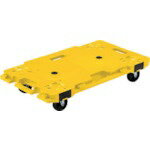 ■キャスターの取り付けをボルトレスにしたため、廃棄時の分別リサイクルが容易です。 ■長辺・短辺ともに連結ができます。 ■4辺の大型持ち手孔により持ち運びが容易です。 【仕様】高さ(mm)：125、均等荷重(kg)：120、色：イエロー、長さ...