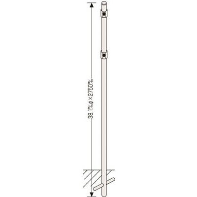 サイズ：2750 x 62 x 62 mm重量3 kg 材 質：スチール 原産国：日本