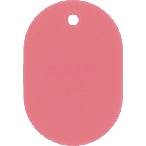 サイズ：60×40×2.5mm 材質：スチロール 仕様：4mmΦ穴×1 カラー：ピンク