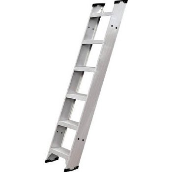 ●最大使用質量:150kg ●全長:3.71m ●全高70°3.43m・60°3.43m ●踏ざん奥行70°140mm・60°151mm ●重量14.6kg 特長 ・階段のように踏面の広い両面使用型アルミ製はしごです。・工場内や倉庫での仮設...
