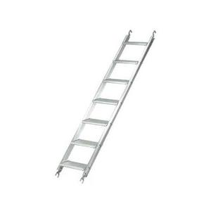 ●種別 メートルタイプ ●適用枠高さ(mm) 1700 ●適用枠幅(mm) 1800 ●階段長さ(mm) 2476 ●重量（kg） 11.5 ●最大積載質量（kg） 200 《特長》 ●取り外し可能な下部フック(φ42.7 φ48.6兼用)