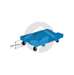 外寸：700×460×162mm 耐荷重：150kg(均等荷重) 材質：PP 積載面サイズ：604×406mm キャスター：φ75×4輪自在ナイロン車 床高：162mm(サンテナーB#30シリーズ積載面高さ)、122mm(オリコン積載面高さ...