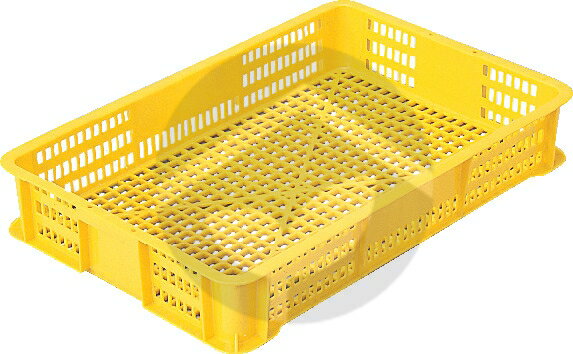 外寸：674×446×110mm 内寸：638×407×100mm 有効内寸：628×399×92mm 圧縮荷重：19.6kN(2000kgf) 材質：PP 内容量：25.5L 底面形状：格子網目 ※注意※ 本商品は法人様宛限定となりますの...