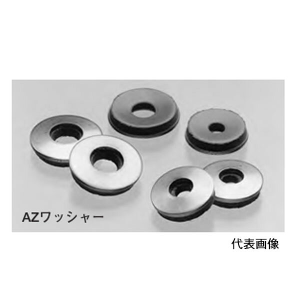 座金とパッキンが密着一体化したシール材です。斜打ちしてもパッキンがはみ出すことなく安定した防水効果があります。 外径：11.8　内径：4.5　厚み：3.0 材質：座金/SUS304、パッキン/EPDM(エチレンプロピレンゴム) グレー色