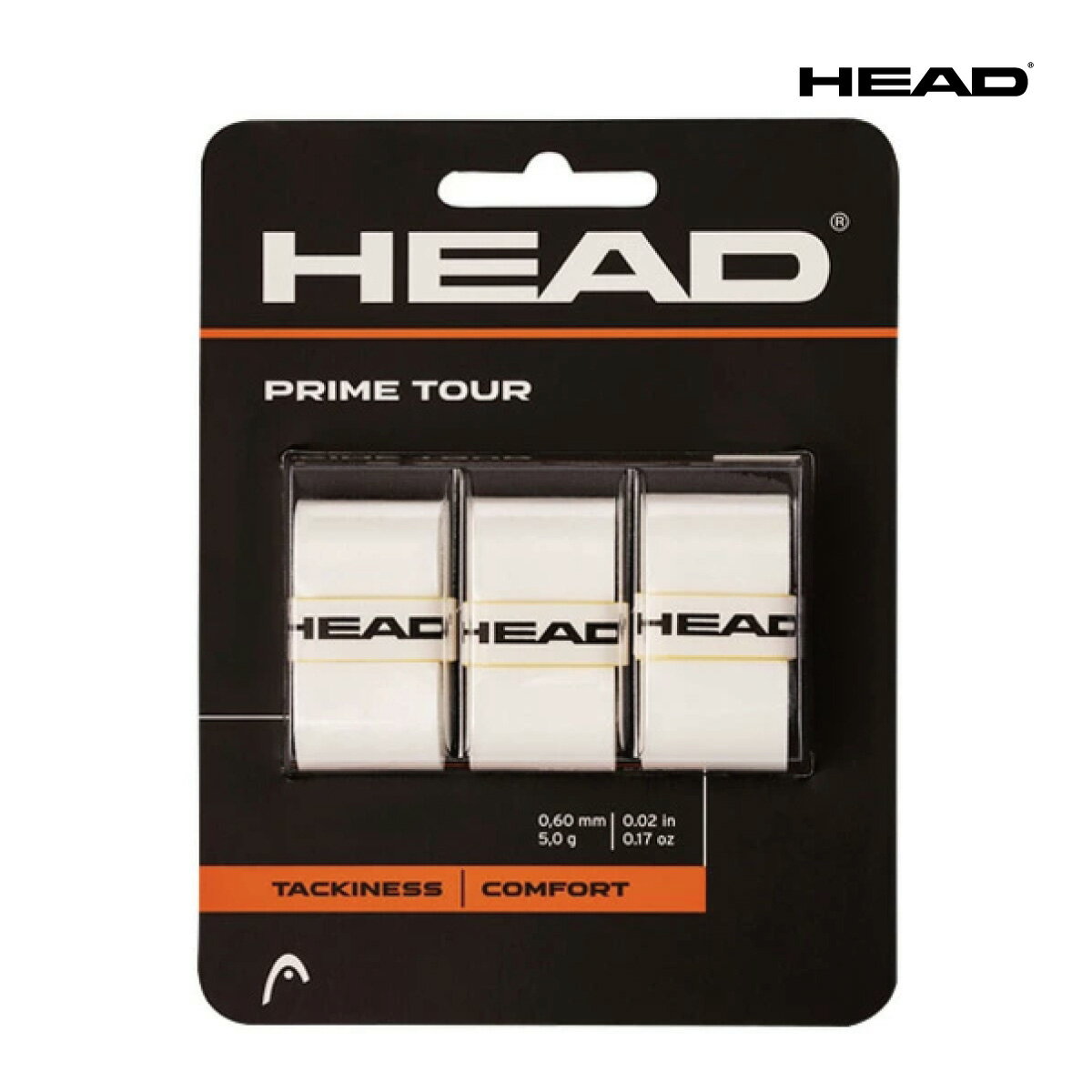 【商品名】Prime Tour テニス　オーバーグリップ 3 pcs 【品　番】285621-wh 【カラー】ホワイト 【厚み】0.6mm 【重さ】5 g世界のトッププロを認めるツアー系オーバーグリップ。ウェットタイプでしっかりとしたグリッ...