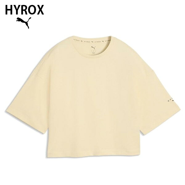 【商品名】 PUMA x HYROX CITY LIFESTYLE Tシャツ 【品番】 528132 【カラー】 (88)Butter Cream 【サイズ】 XS~XL XS: バスト: 97cm 肩幅: 58.5cm ゆき: 51.5c...